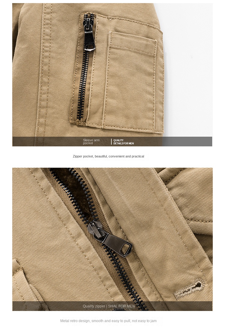 Fleece wash jacket can be detachable cap long trench coat - Krokodil ...