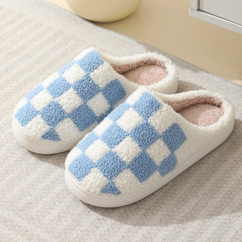 Cotton checkerboard slippers - Krokodil Goodsagent